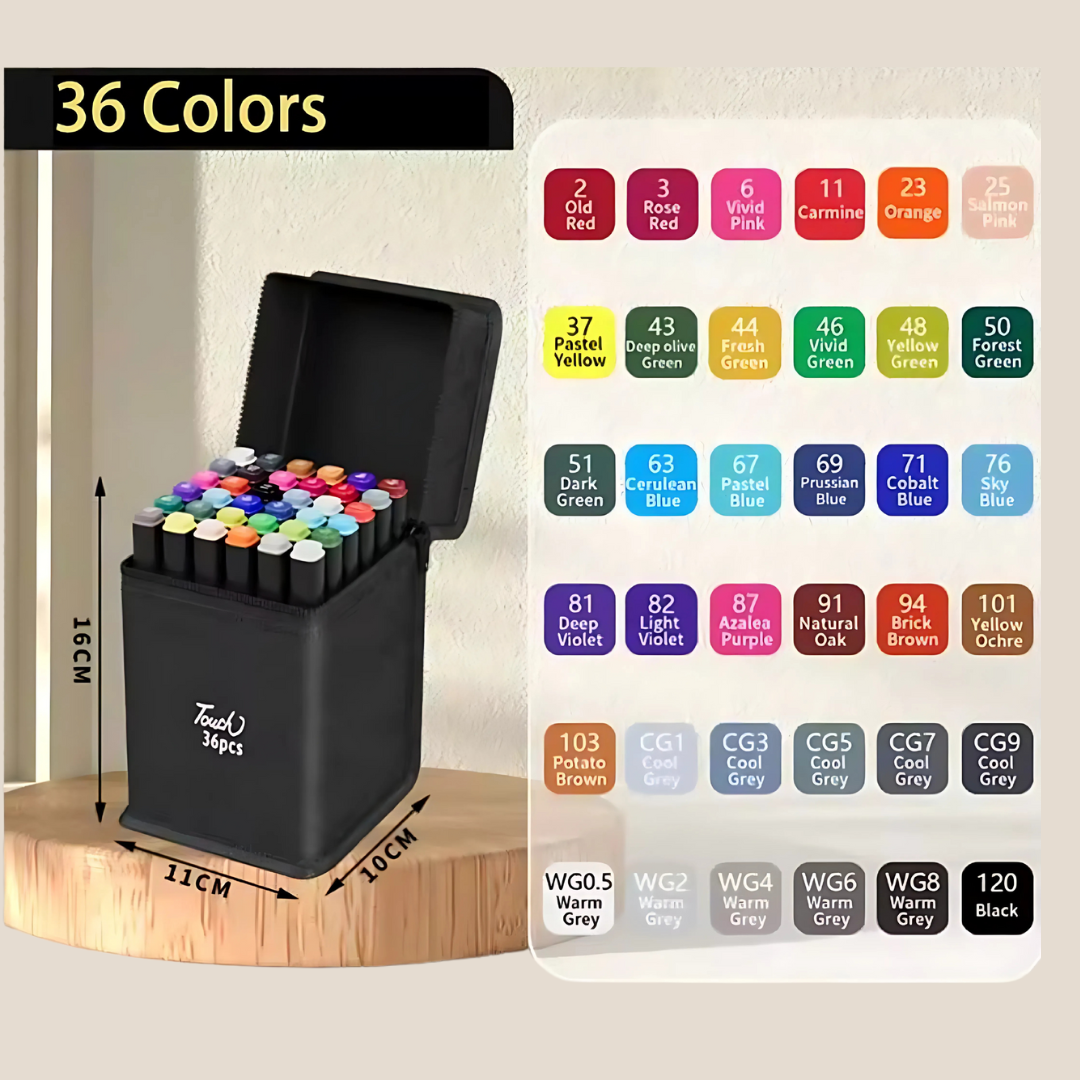 Alcohol Markers – 36pc – Blossom